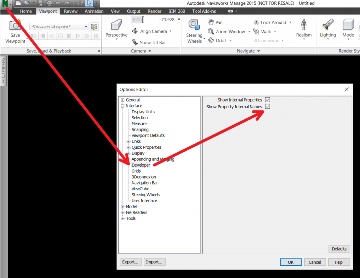 How to View Extended Parameter Information in Navisworks with Developer ...
