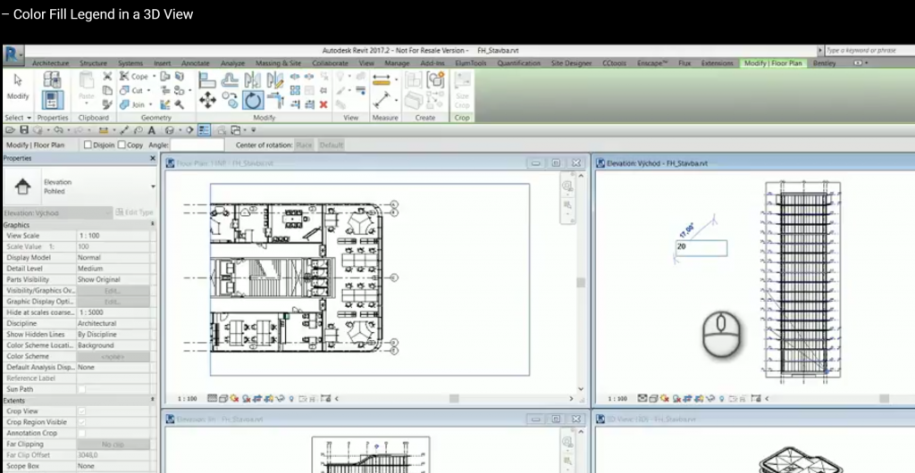 Color Fill Legend in a 3D View and See Rooms in 3D in Revit » What ...